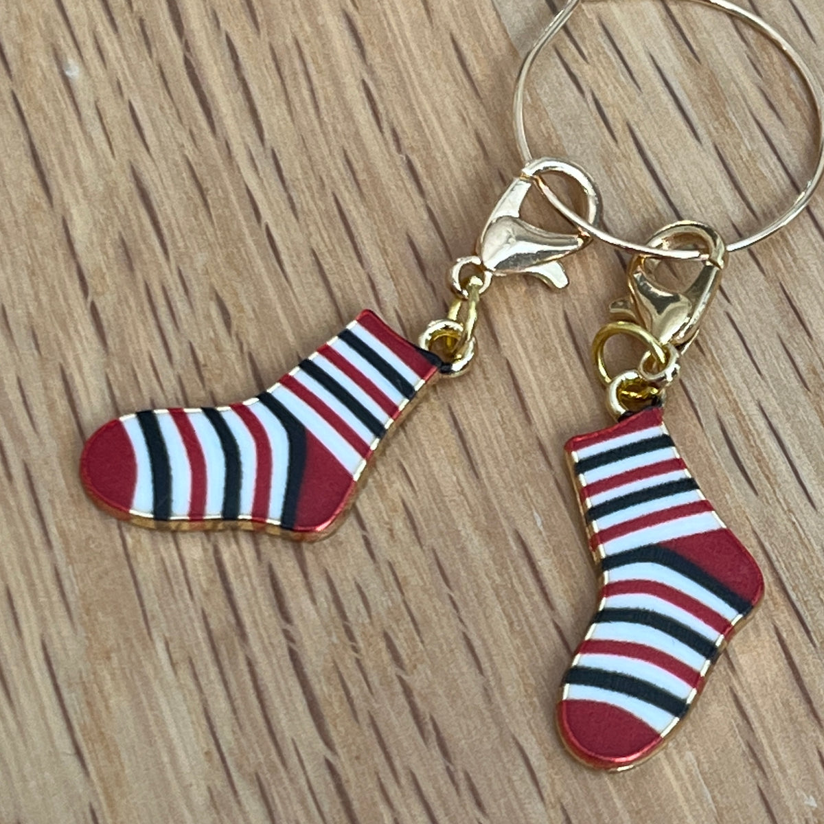 Stripy Sock progress keepers (set of 2) – Craft House Magic