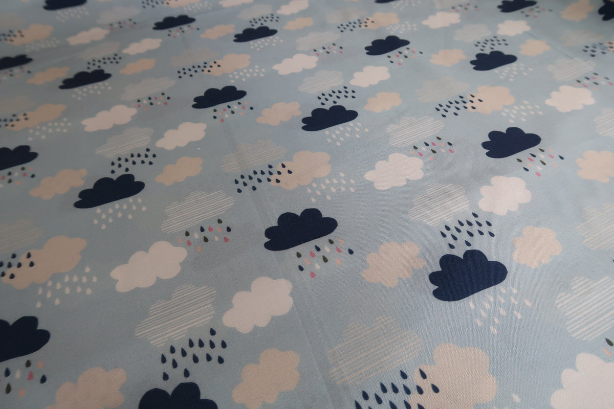 Cloud Print Fabric – Craft House Magic